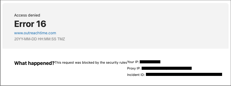 "Access denied - Error 16" Message – Embrace®
